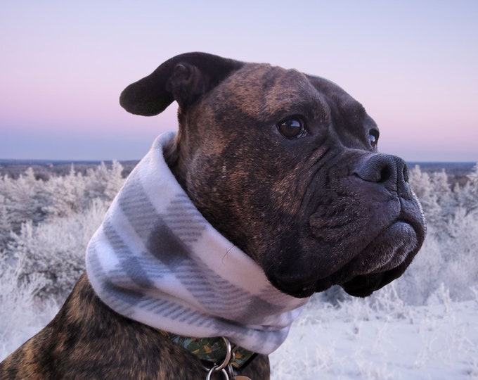 Fleece Dog Snood, Fleece Dog Scarf, Custom Dog Gift, Accessory for Dog ...