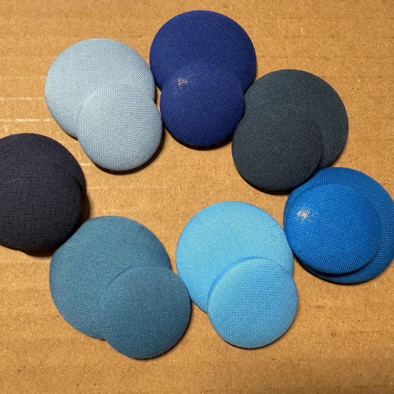 Navy Blue Button Cover - Etsy