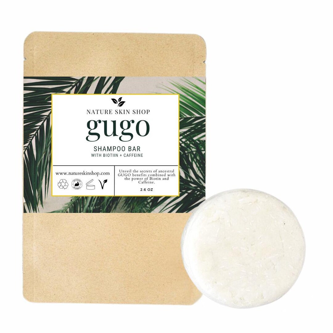 Gugo Shampoo Bar With Biotin + Caffeine - Etsy