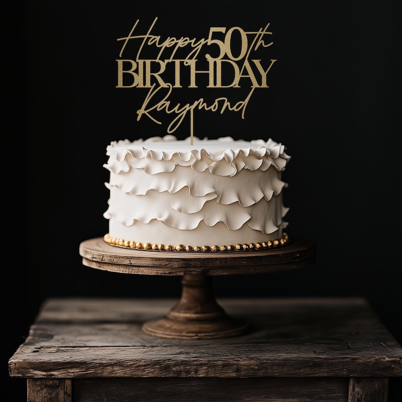 Personalized Birthday Cake Topper, Custom Birthday Cake Topper, Cake ...