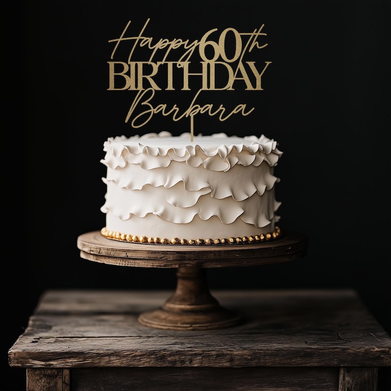 Personalized Birthday Cake Topper, Custom Birthday Cake Topper, Cake ...