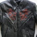 Black Leather Motorcycle Fringe Jacket With Flower Embossing - Etsy