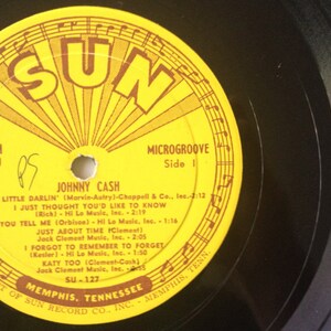 Johnny Cash - Greatest! LP Vinyl Record Album, Sun Record Company - SLP ...