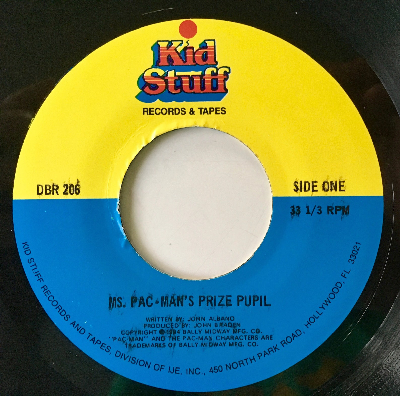 Ms Pac-man's Prize Pupil 7' Vinyl Record / Book, Kid Stuff - DBR 206 ...
