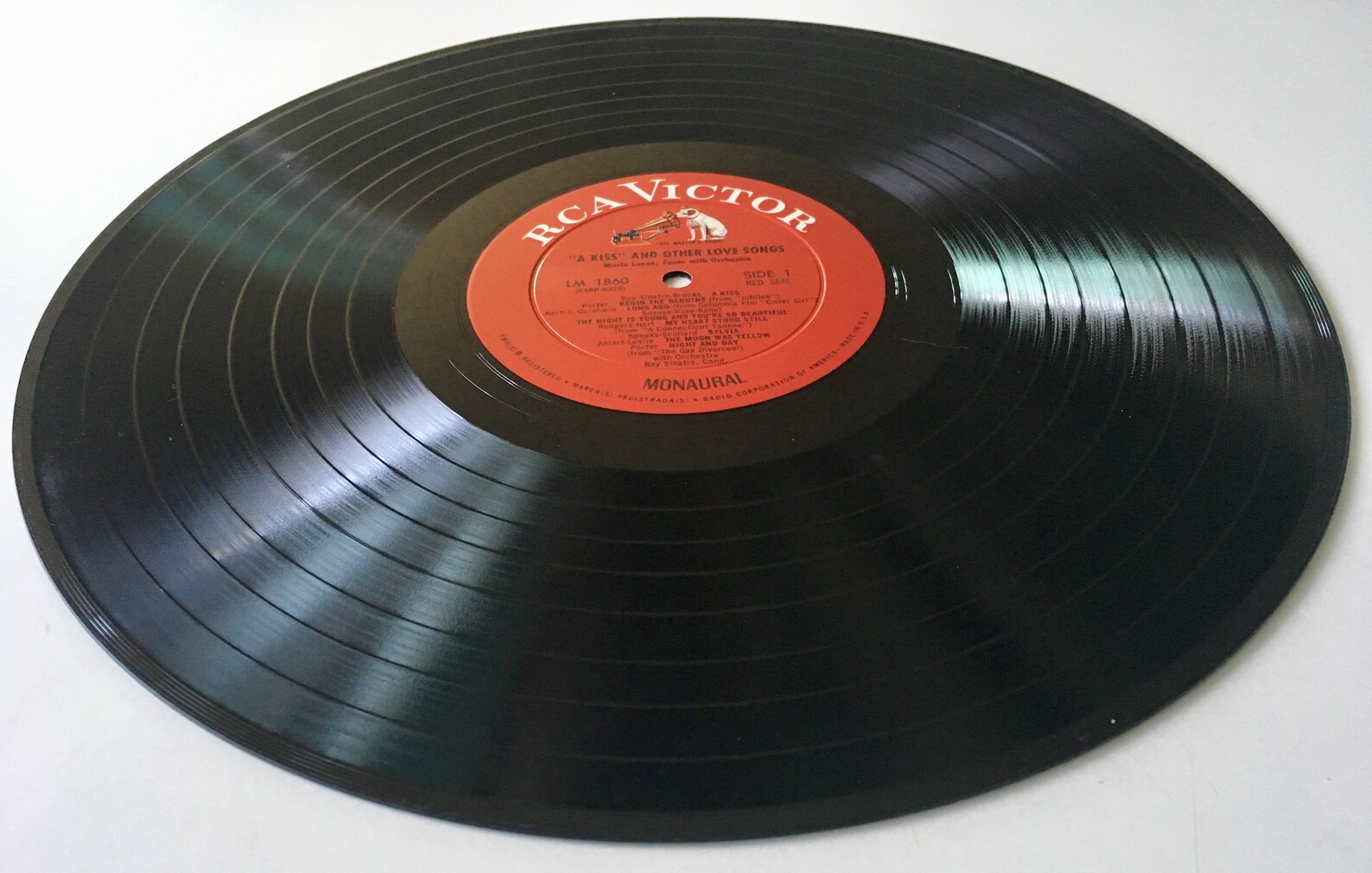 Mario Lanza A Kiss and Other Love Songs LP Vinyl Record | Etsy