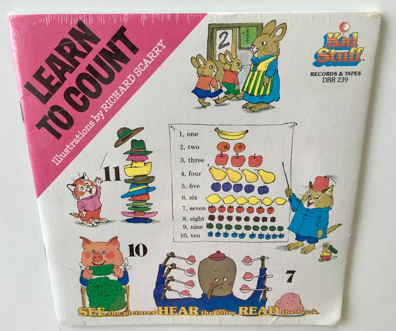 Learn to Count SEALED 7' Vinyl Record / Book Kid Stuff | Etsy
