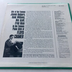 Floyd Cramer - Hits From the Country Hall of Fame LP Vinyl Record Album ...