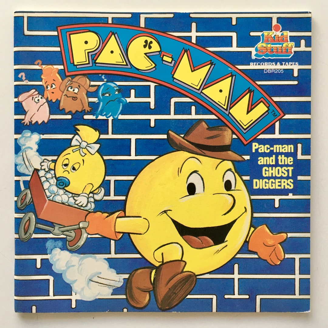 Pac-man and the Ghost Diggers 7' Vinyl Record / Book, Kid Stuff - DBR ...
