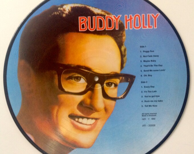 Buddy Holly Picture Disc LP Vinyl Record Album, All Round Trading, AR-30006, 1982, Original ...