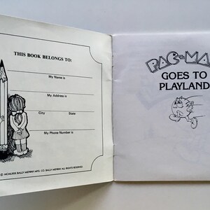 Pac-man Goes to Playland 7' Vinyl Record / Book, Kid Stuff - KSR 997 ...