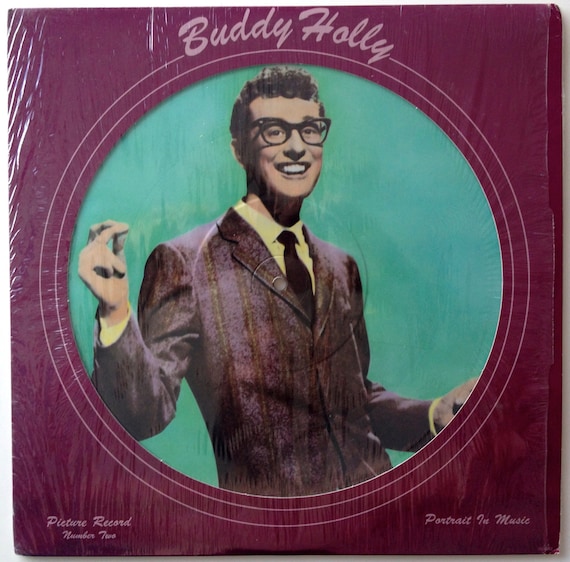 Buddy Holly Portrait in Music Picture Disc LP Vinyl Record | Etsy