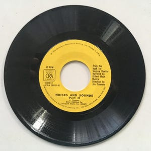 Noises and Sounds 7' Vinyl Record and Book Set, Children's Records of ...