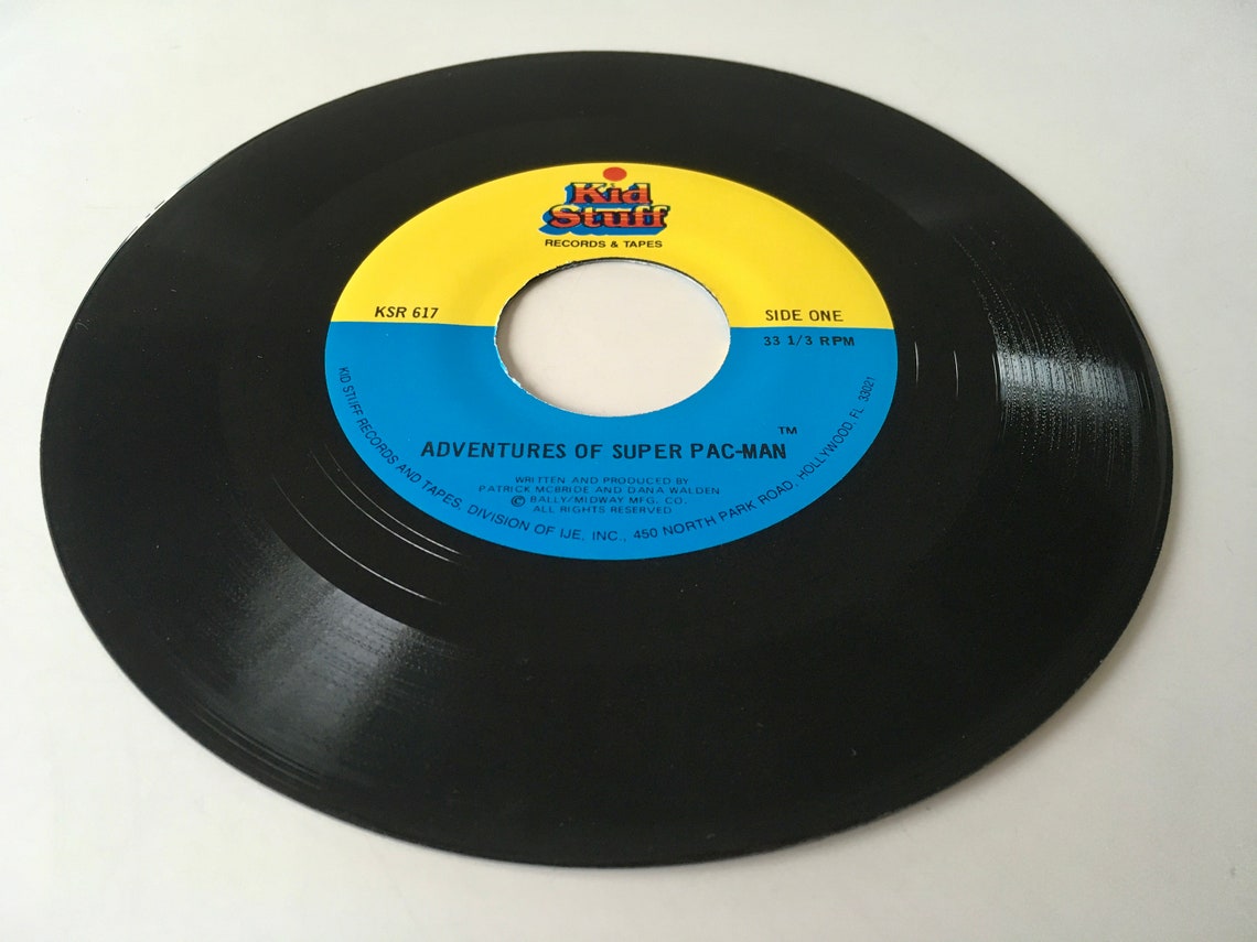 Pac-man: the Adventures of Super Pac-man 7' Vinyl Record / Book, Kid ...