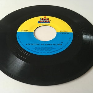 Pac-man: the Adventures of Super Pac-man 7' Vinyl Record / Book, Kid ...