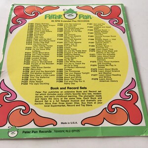 Tubby the Tuba 7' Vinyl Record, Peter Pan Records - 1221, Original ...