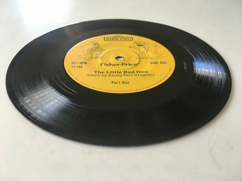 Sesame Street - the Little Red Hen 7' Vinyl Record / Book, Fisher Price ...