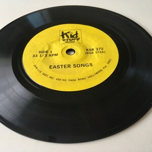 Easter Songs 7' Vinyl Record / Read Along Book, Kid Stuff Records - KSR ...