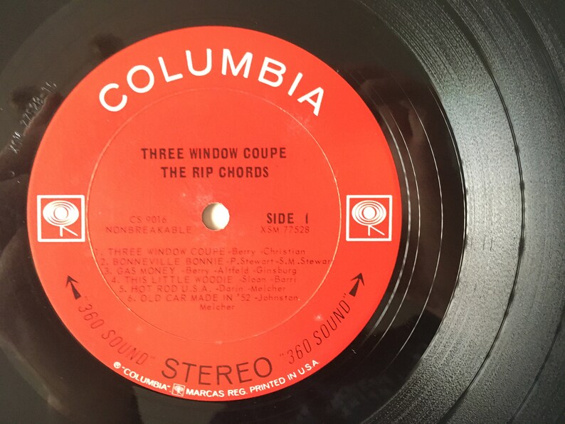 The Rip Chords – Three Window Coupe LP Vinyl Record Album, Columbia ...