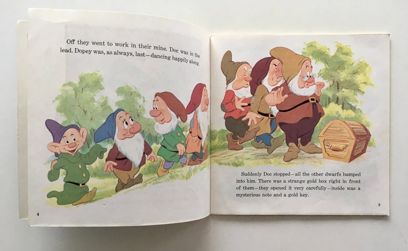 The Seven Dwarfs and Their Diamond Mine walt Disney's - Etsy
