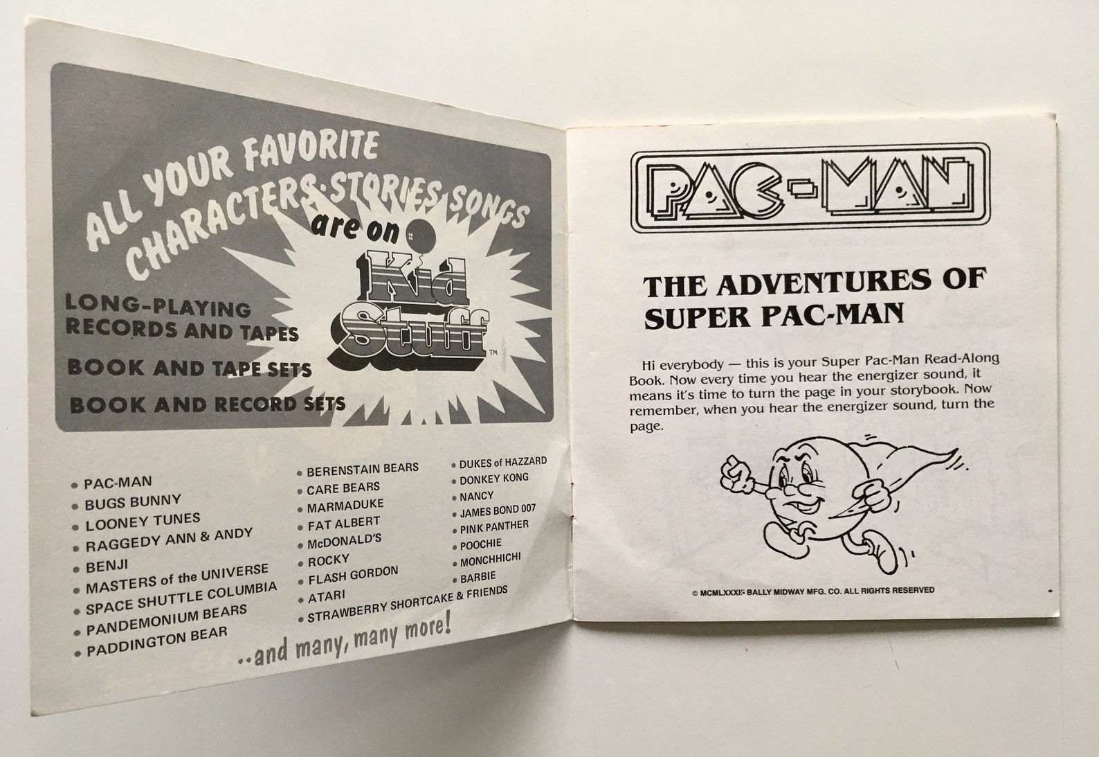 Pac-man: the Adventures of Super Pac-man 7' Vinyl Record / Book, Kid ...