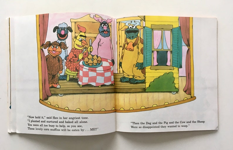 Sesame Street - the Little Red Hen 7' Vinyl Record / Book, Fisher Price ...