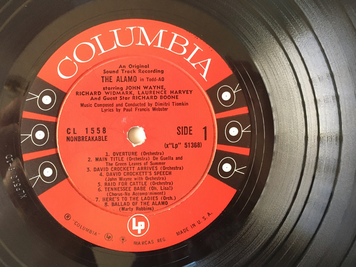The Alamo Soundtrack LP Vinyl Record Album Columbia CL - Etsy