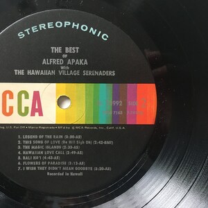 Alfred Apaka With the Hawaiian Village Serenaders – the Best of Alfred ...