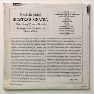 Frank Sinatra - Sinatra's Sinatra (A Collection of Frank's Favorites ...