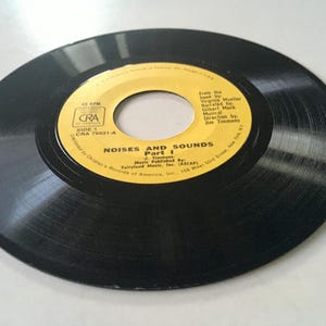 Noises and Sounds 7' Vinyl Record and Book Set, Children's Records of ...