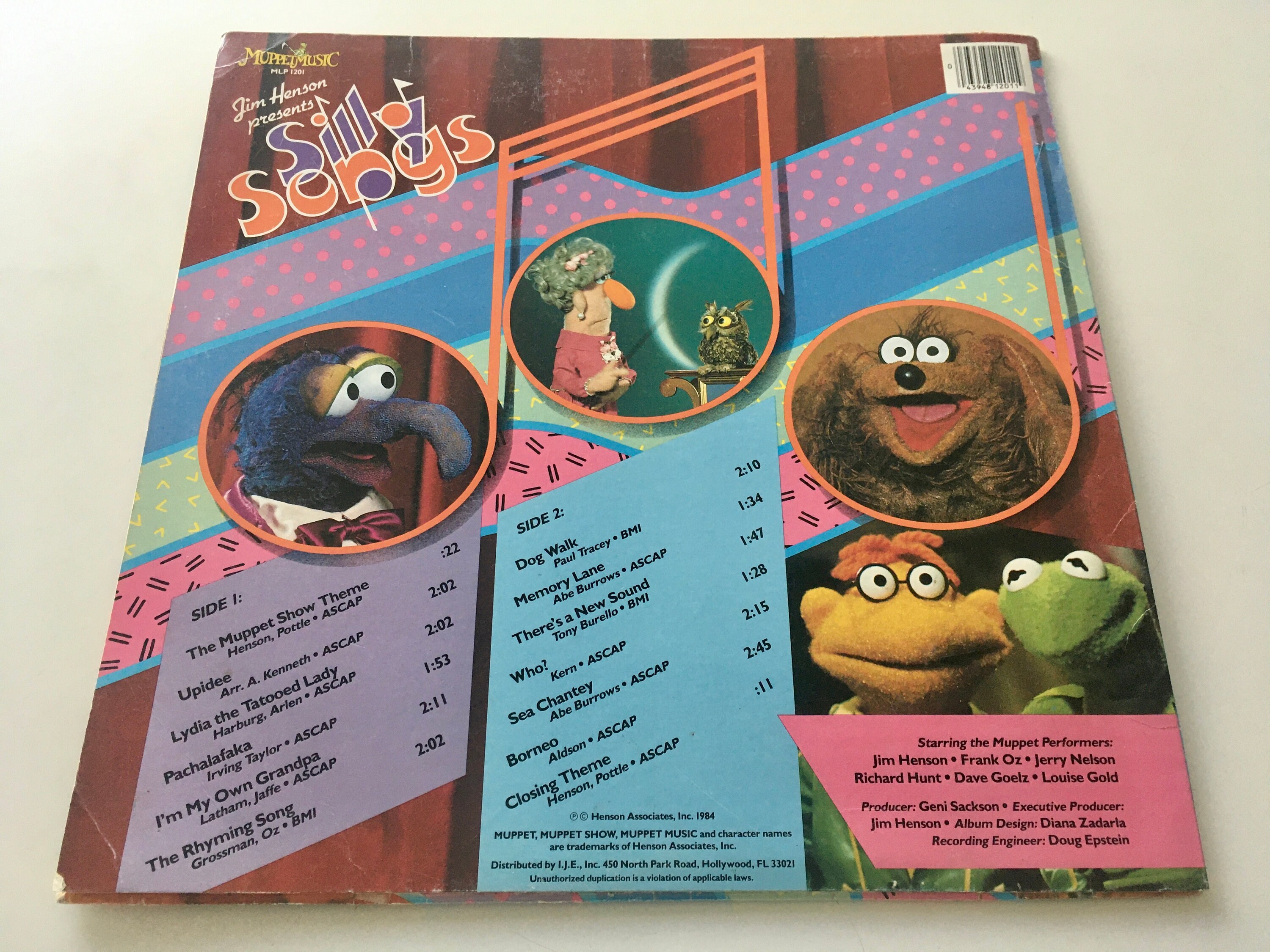 The Muppets - Jim Henson Presents Silly Songs LP Vinyl Record, Muppet ...