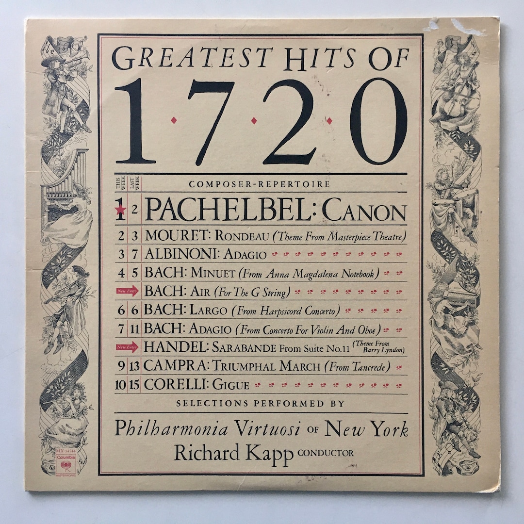 Greatest Hits of 1720 LP Vinyl Record Album, Columbia Masterworks MX ...