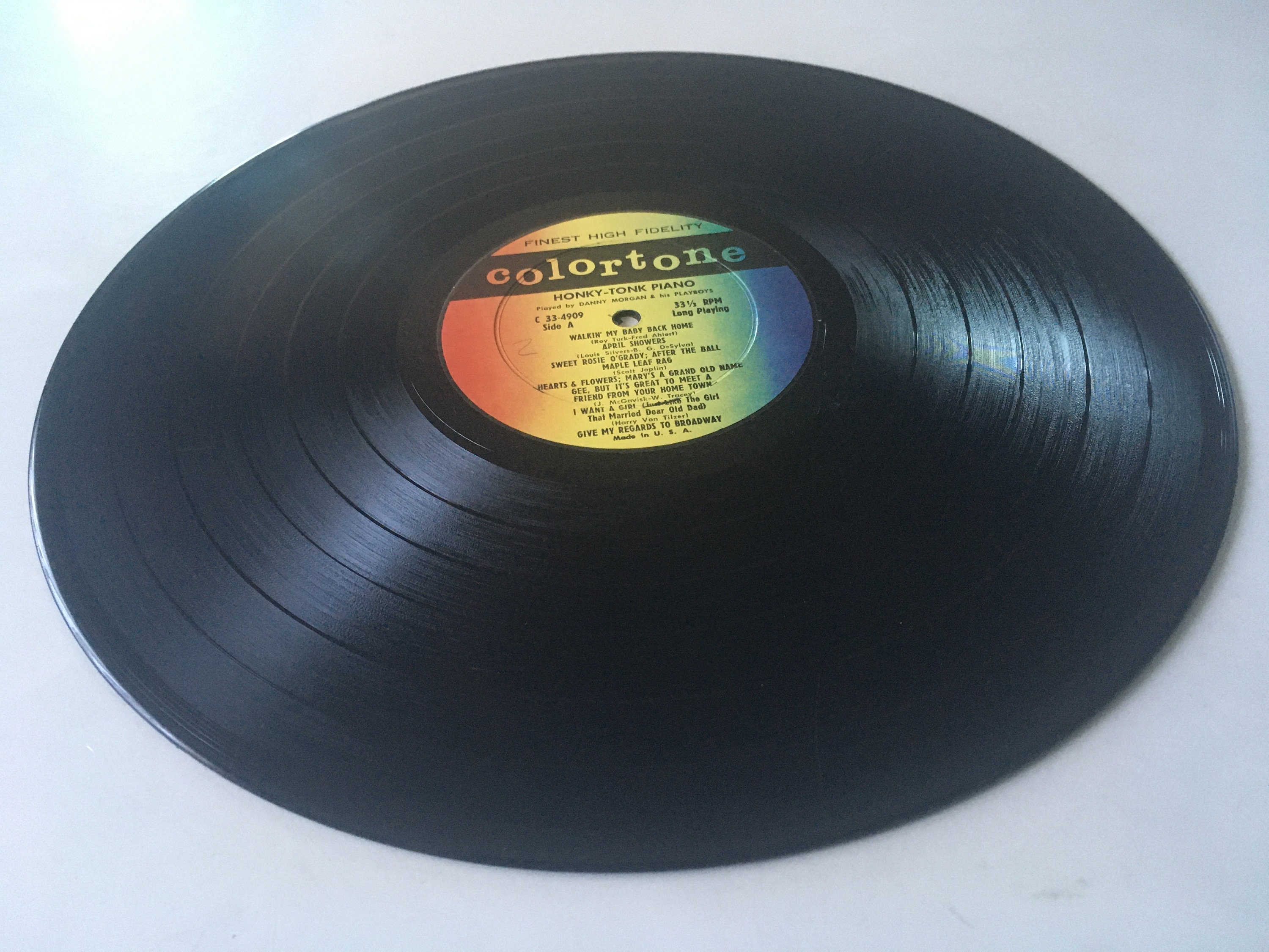 Danny Morgan and His Play Boys - Honky Tonk Piano LP Vinyl Record ...