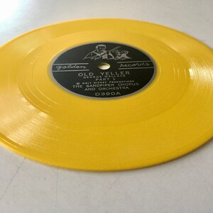 Old Yeller (walt Disney's) 6' 78 RPM Colored Vinyl Record, Golden ...