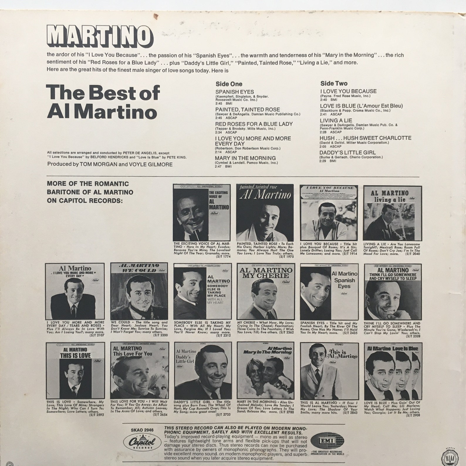 Al Martino the Best of Al Martino LP Vinyl Record Album - Etsy