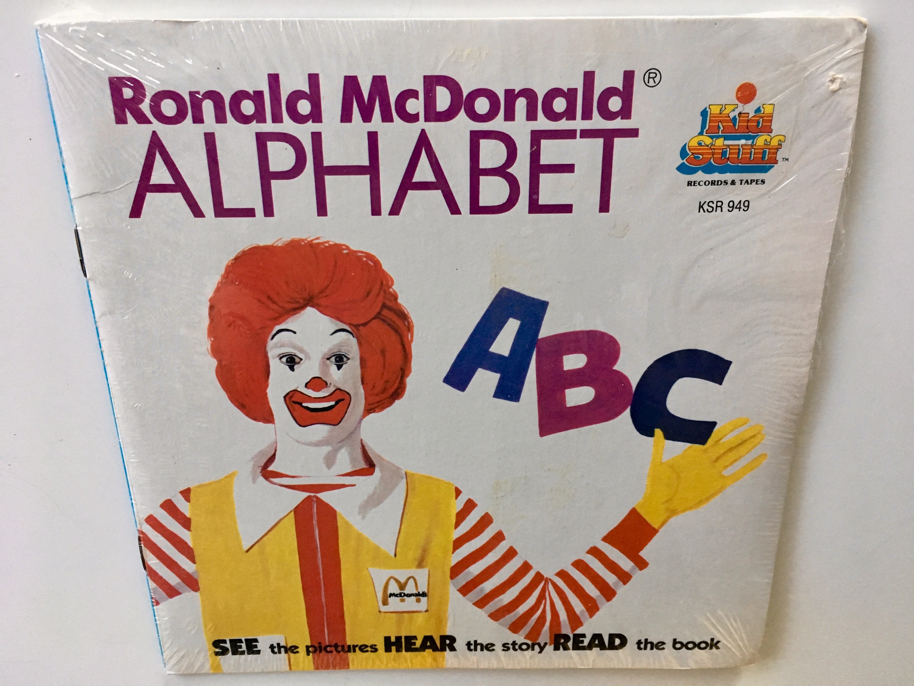 Ronald Mcdonald Alphabet SEALED 7' Vinyl Record / Book - Etsy