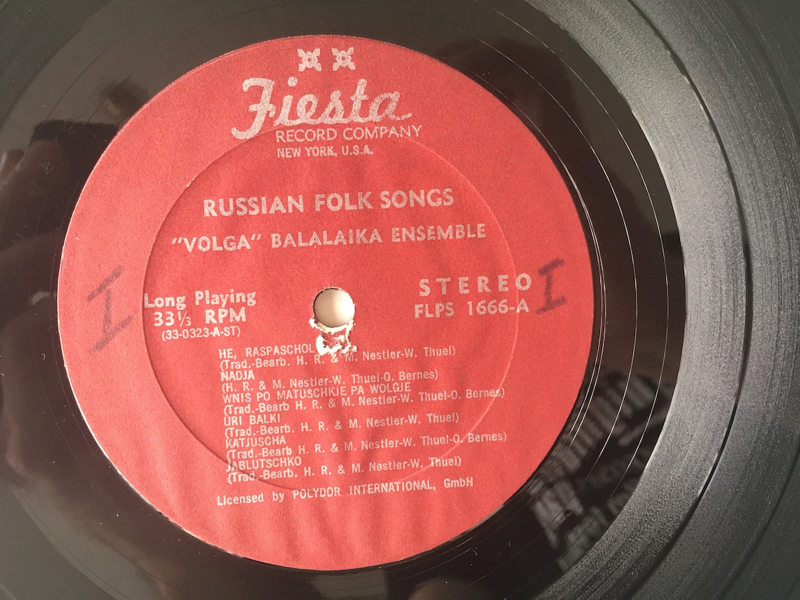 Russian Folk Songs LP Vinyl Record Album Fiesta FLPS 1666 | Etsy