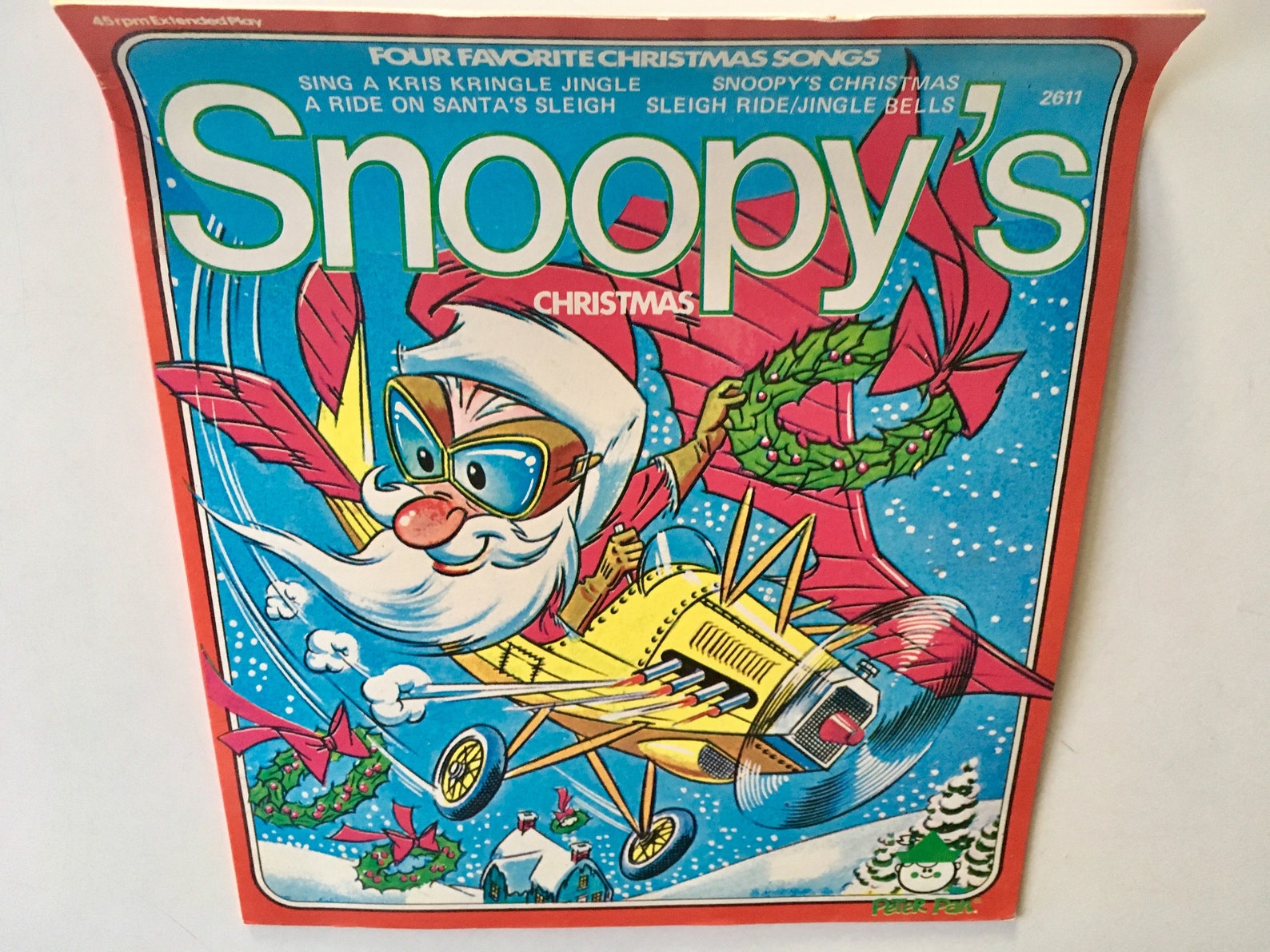 Snoopy's Christmas 7' Vinyl Record Peter Pan Records - Etsy