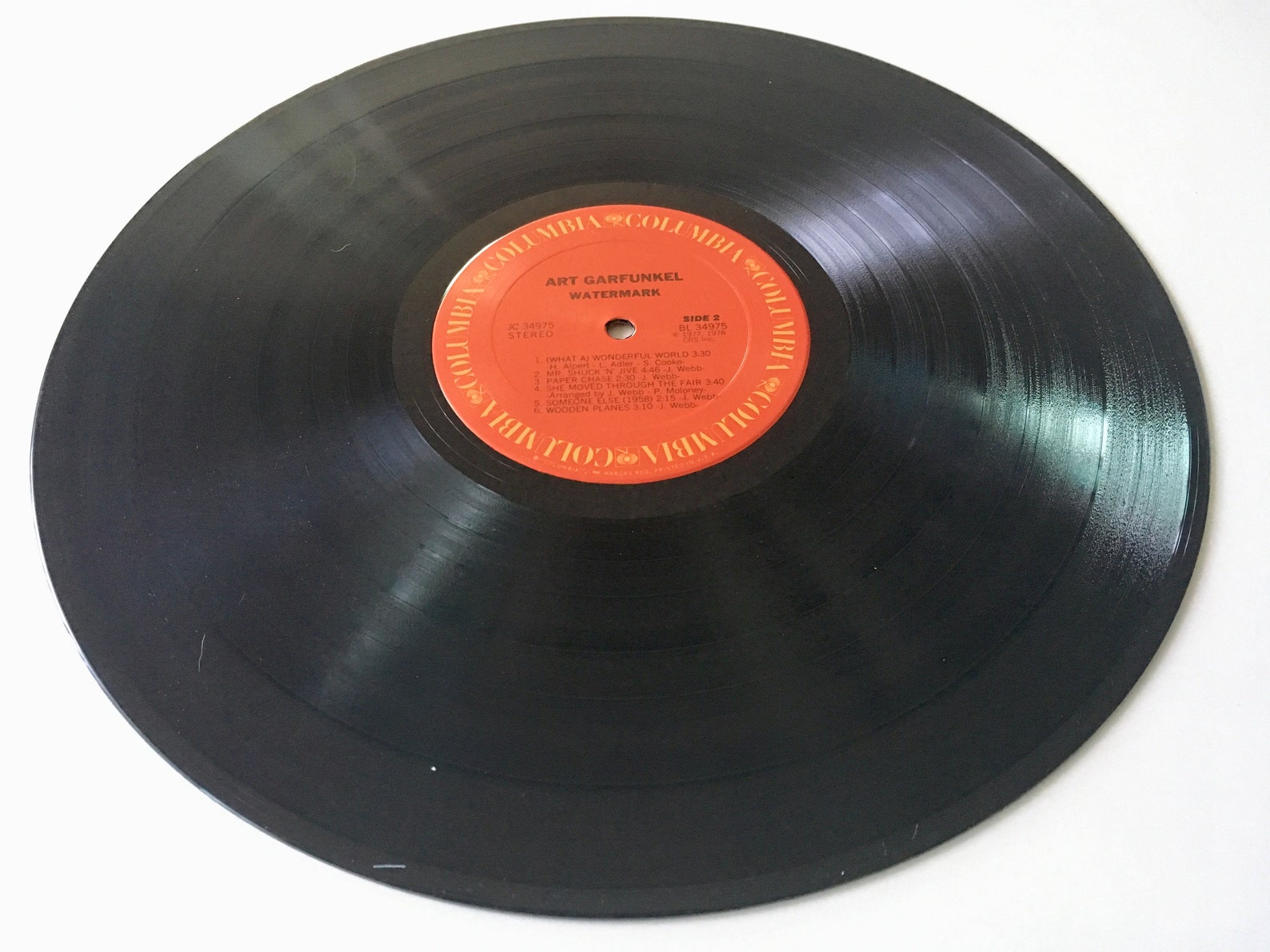 Art Garfunkel Watermark LP Vinyl Record Album Columbia-jc | Etsy
