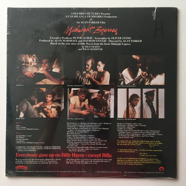 Midnight Express Soundtrack SEALED LP Vinyl Record Album - Etsy