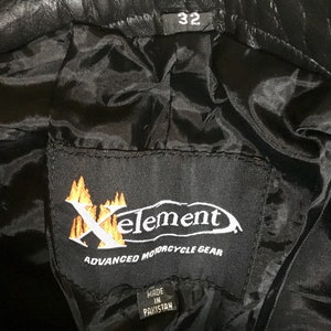 Black Leather Pants - Xelement, Size 32 - Etsy