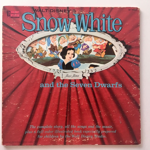 Snow White and the Seven Dwarfs story Of LP Vinyl Record - Etsy