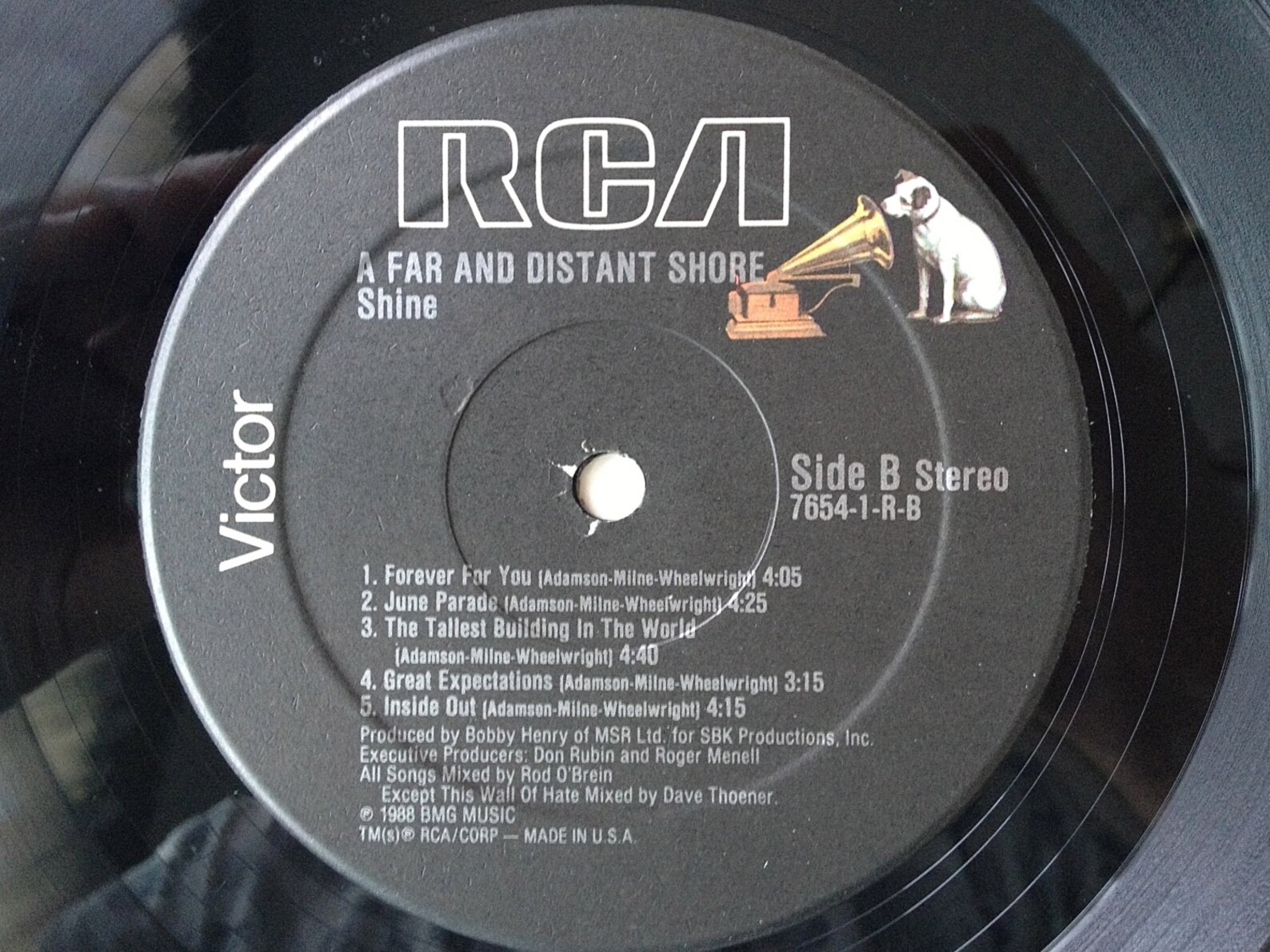 Shine - A Far and Distant Shore LP Vinyl Record Album, RCA-7654-1-R ...