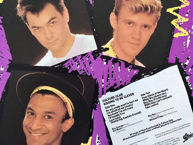Culture Club Kissing to Be Clever LP Vinyl Record Album - Etsy