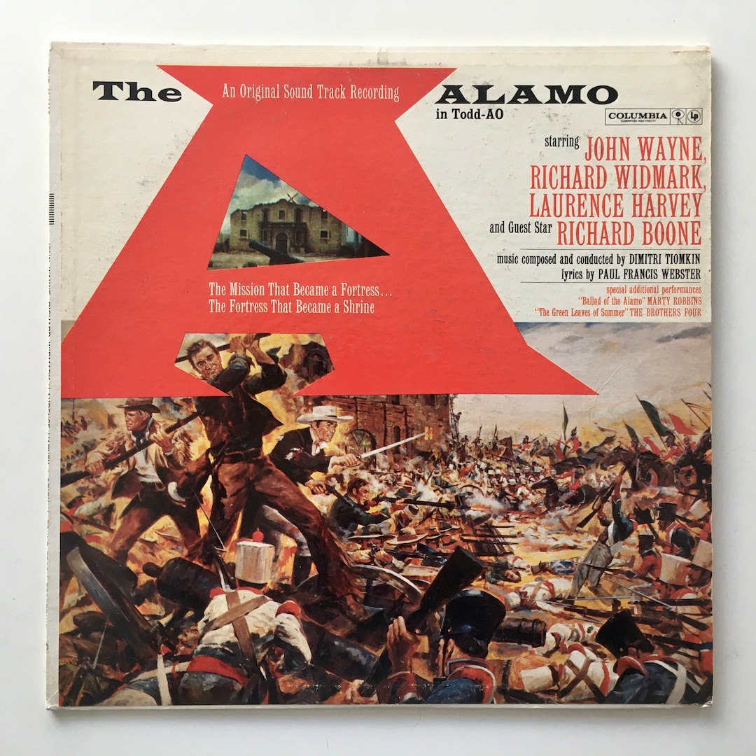 The Alamo Soundtrack LP Vinyl Record Album, Columbia - CL 1558, 1960 ...