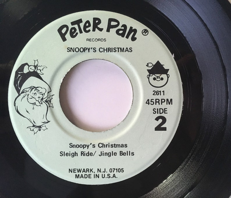 Snoopy's Christmas 7' Vinyl Record Peter Pan Records - Etsy