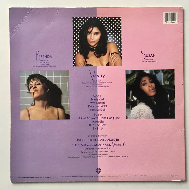 Vanity 6 Self-titled LP Vinyl Record Album Warner Bros. - Etsy