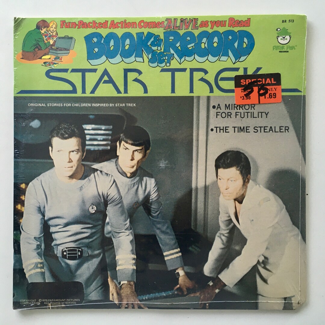 Star Trek SEALED Book and LP Vinyl Record Album, Peter Pan Records - BR ...