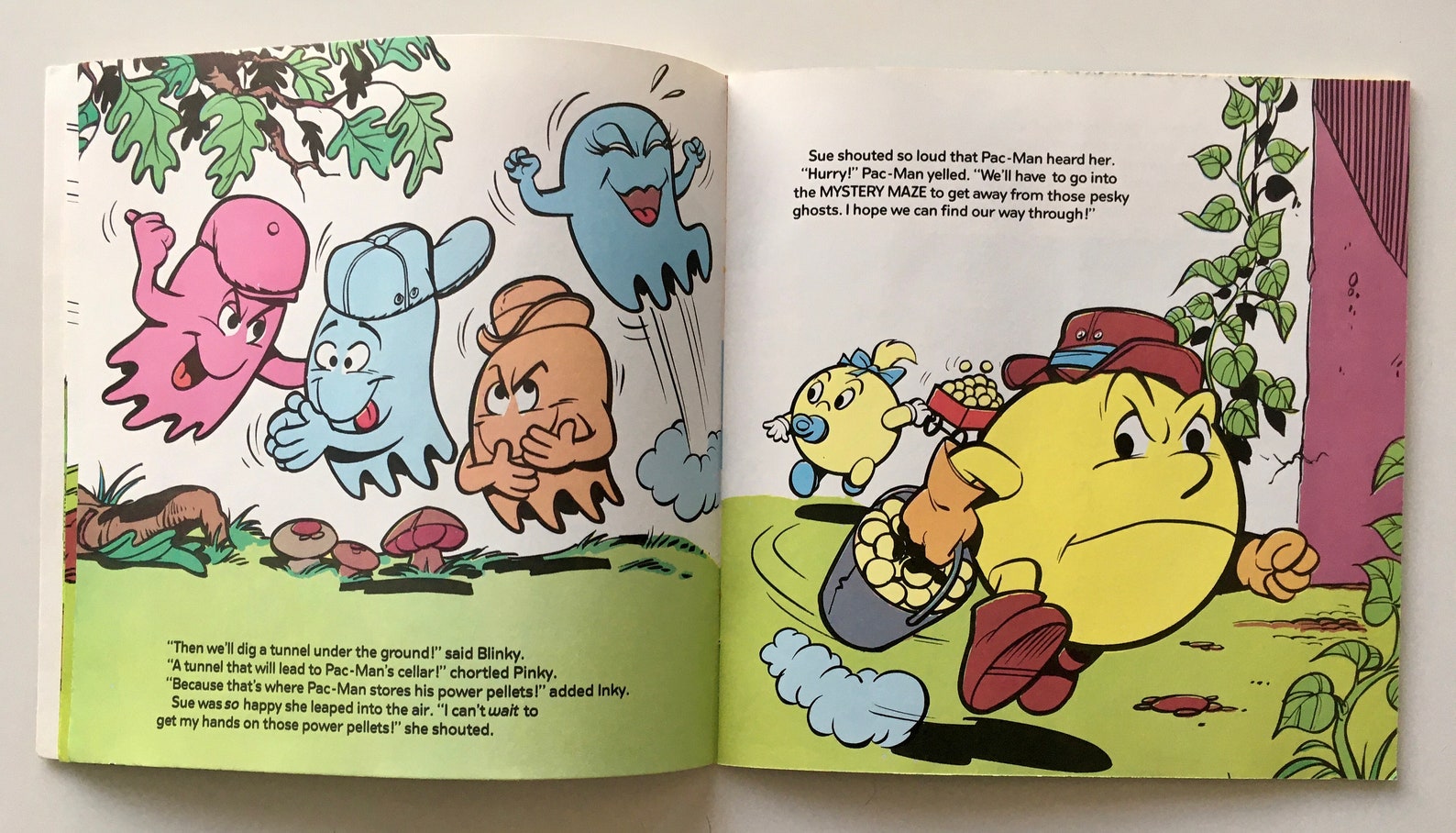 Pac-man and the Ghost Diggers 7' Vinyl Record / Book, Kid Stuff - DBR ...