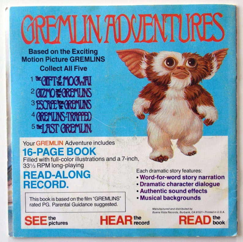Gremlins Story 4 Gremlins-trapped 7' Vinyl Record / - Etsy