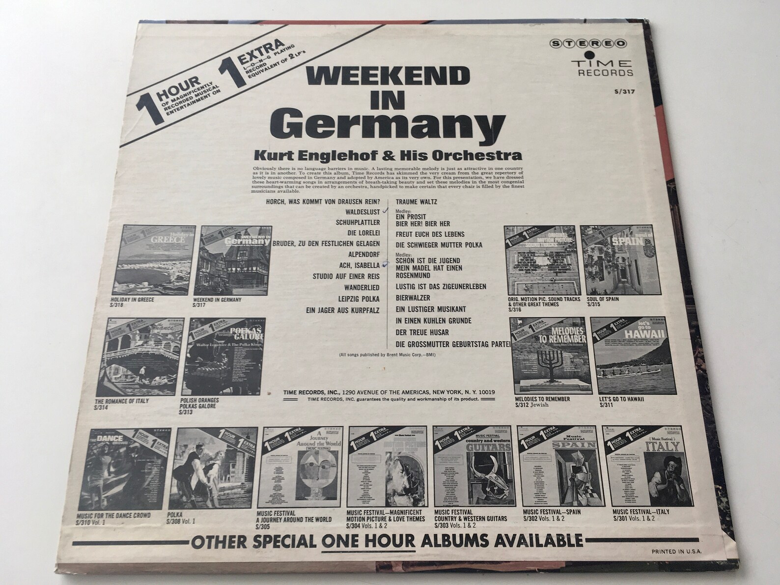 Weekend in Germany LP Vinyl Record Album Time Records - Etsy